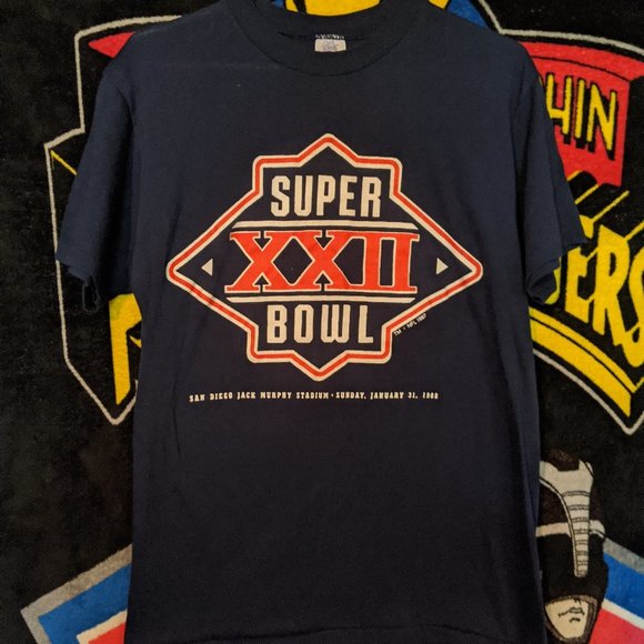LOGO 7 | Shirts | Vintage 987 Logo 7 Nfl Super Bowl Xxii Tshirt | Poshmark